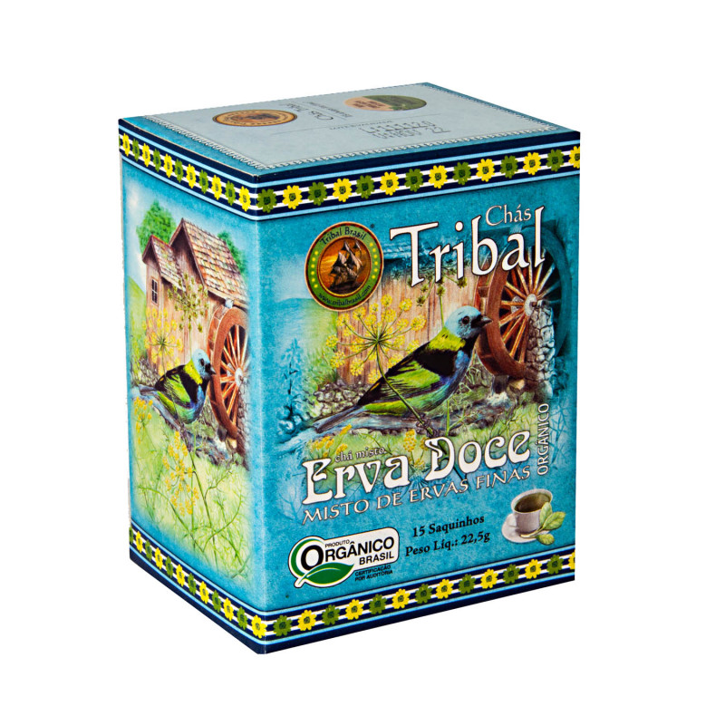 Chá Orgânico de Erva Doce - Tribal Brasil - 7898452103546